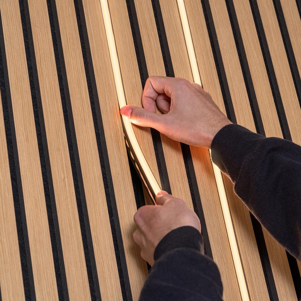 Akudeco LED-strip – Verlicht je akoestische wandpanelen